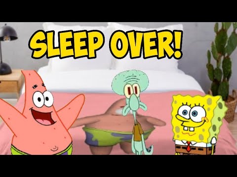 SpongeBob sleepover! - YouTube