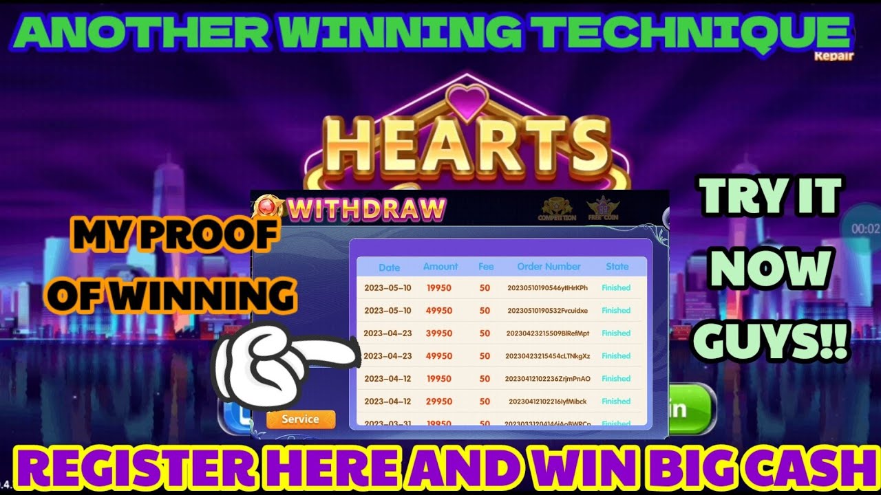 HEARTS GAME NEW UPDATE = " ANOTHER WINNING TECHNIQUE " - YouTube