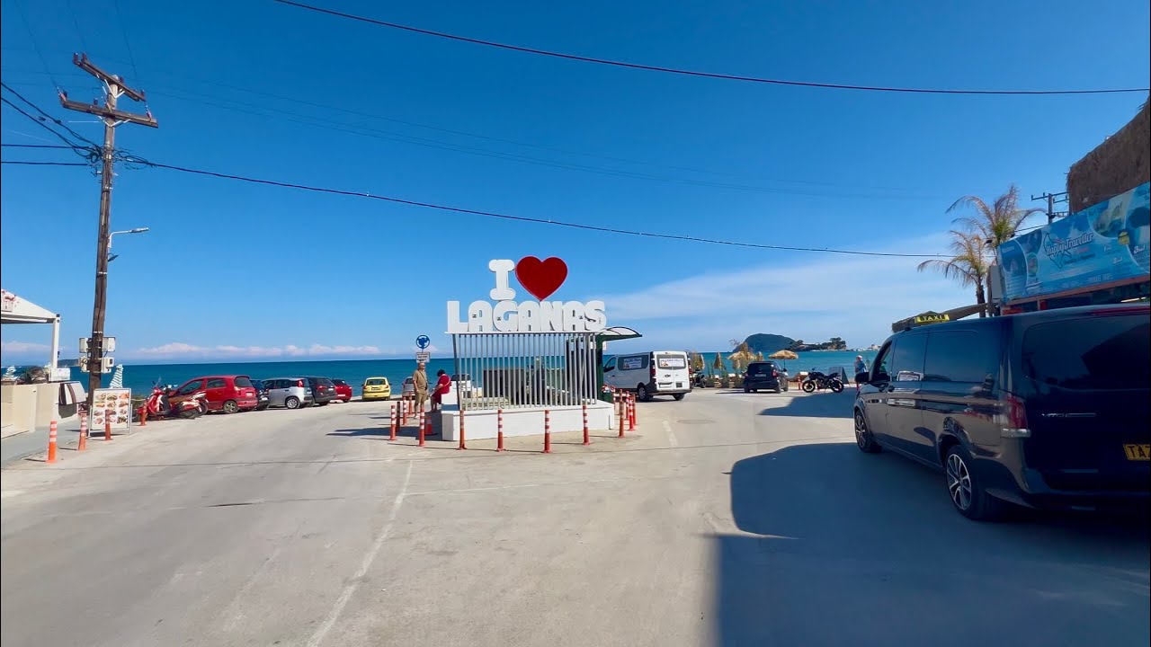 Laganas Zante Main Street in May | Quiet Before the Party Season - YouTube