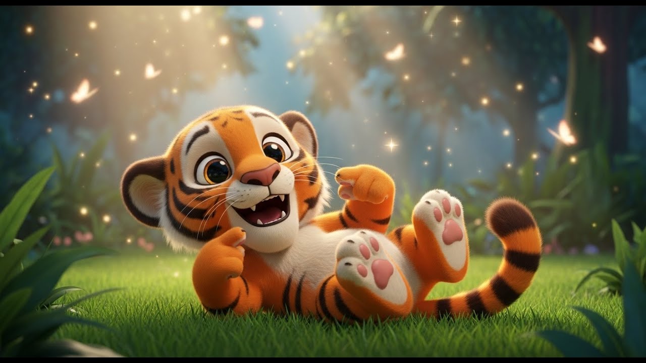 Learn Body Parts with a Baby Tiger | Fun Nursery Rhyme Song for Kids ...