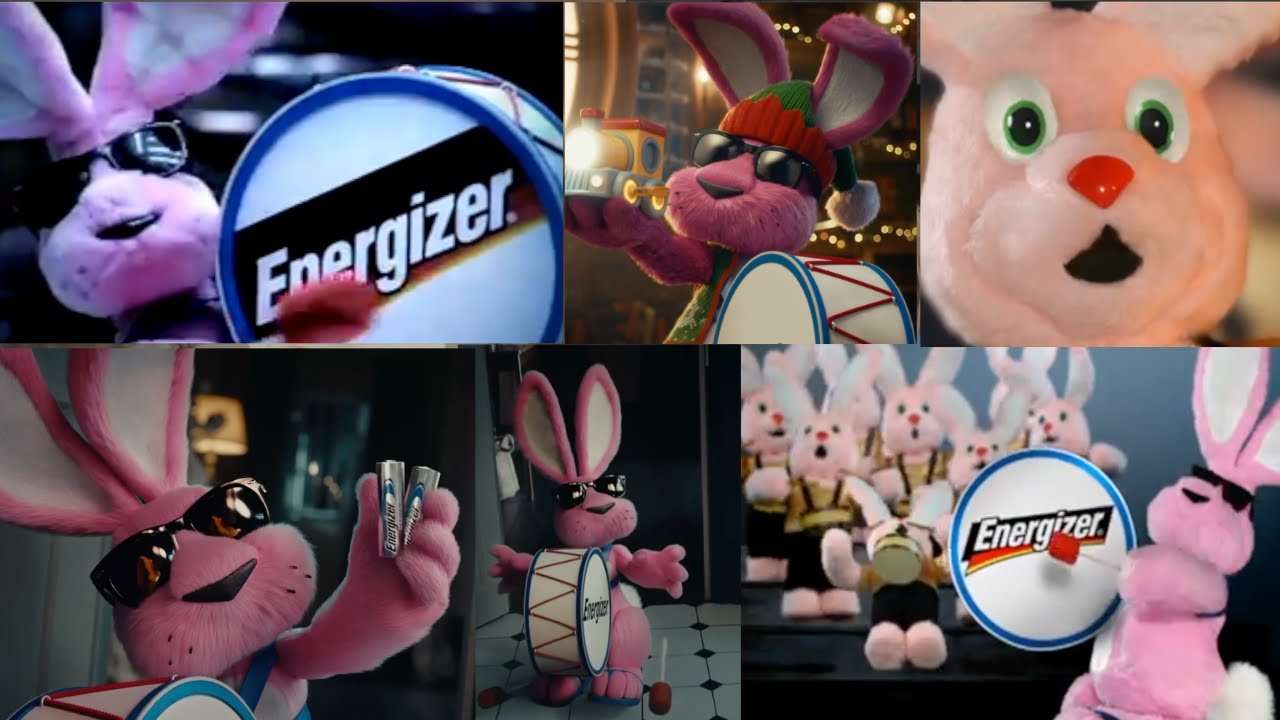 Energizer Bunny Commercials Compilation All Pink Bunny Ads Review - YouTube