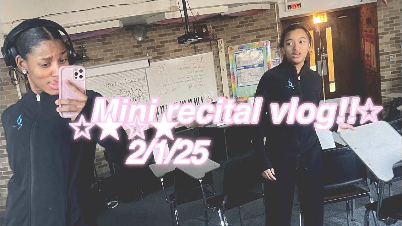 Mini recital vlog!! (sadly we lost the audio🥲) - YouTube