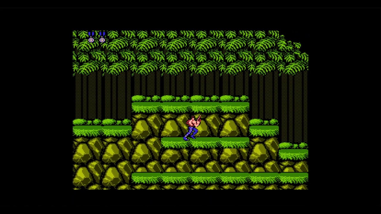 Contra (NES) [Stage 1 through 5] Gameplay - YouTube