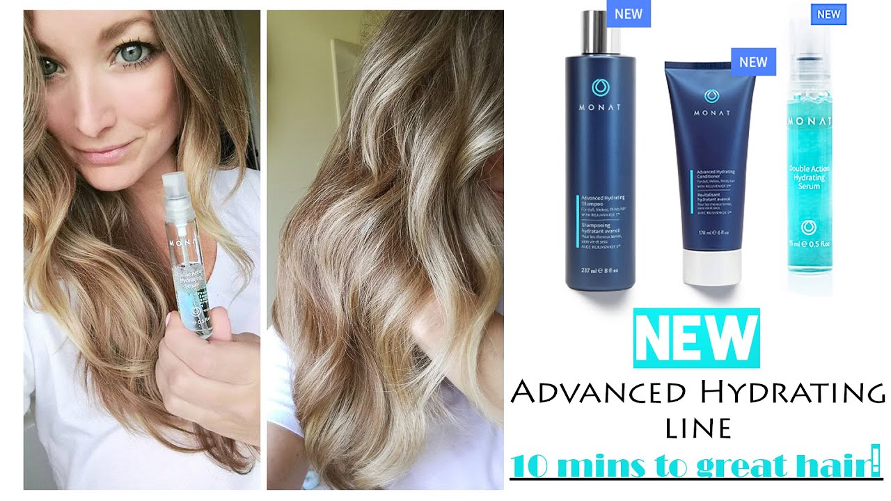 MONAT ADVANCED HYDRATING LINE || 10 MINUTES TO GREAT HAIR - YouTube
