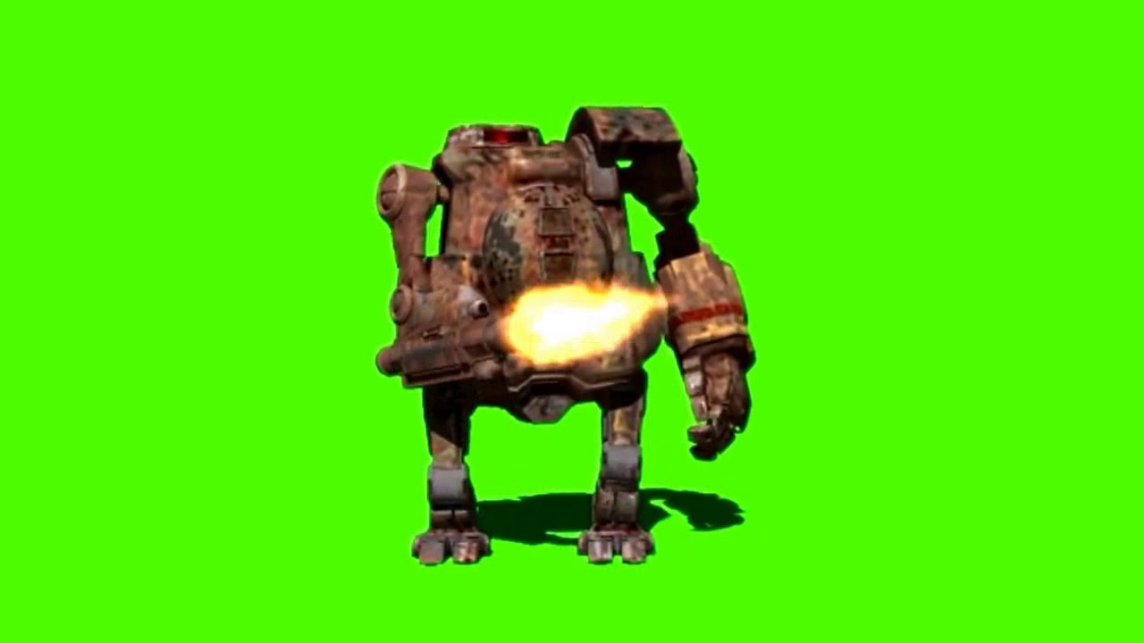Green screen robot - YouTube