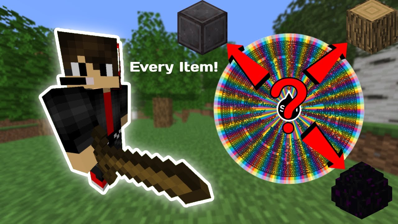 Speedrunning Random Items In Minecraft! - YouTube