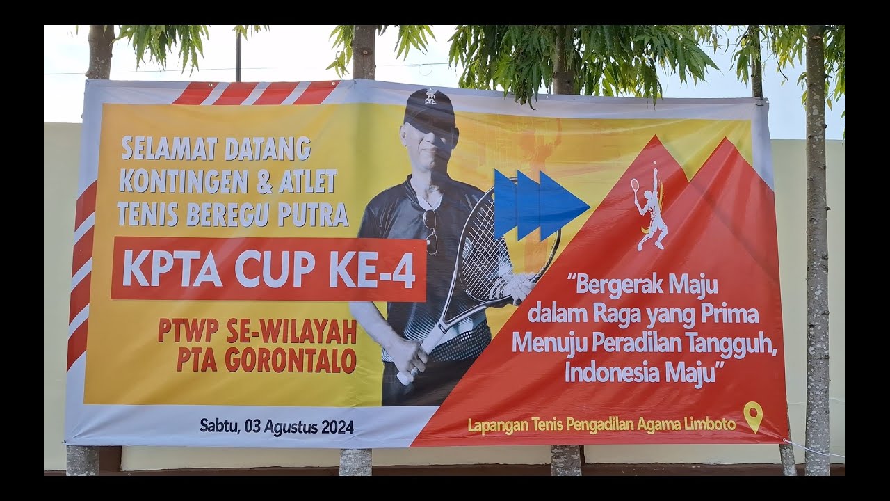 Meriah..!!!Turnamen Tenis KPTA Cup ke-4 di PA. Limboto, Tingkatkan ...