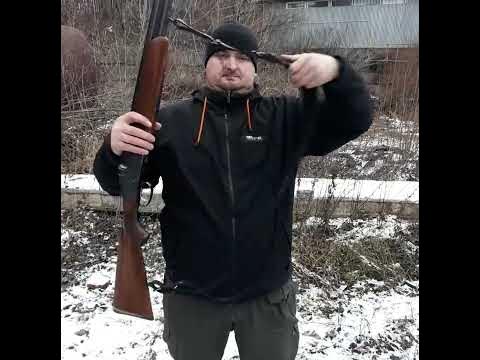Трёхточечныий кожаный ремень для ружья - YouTube