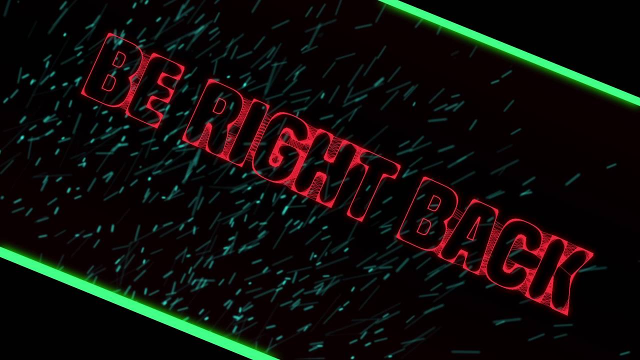 TurtlePlaysTwitch brb screen animated neon shit - YouTube