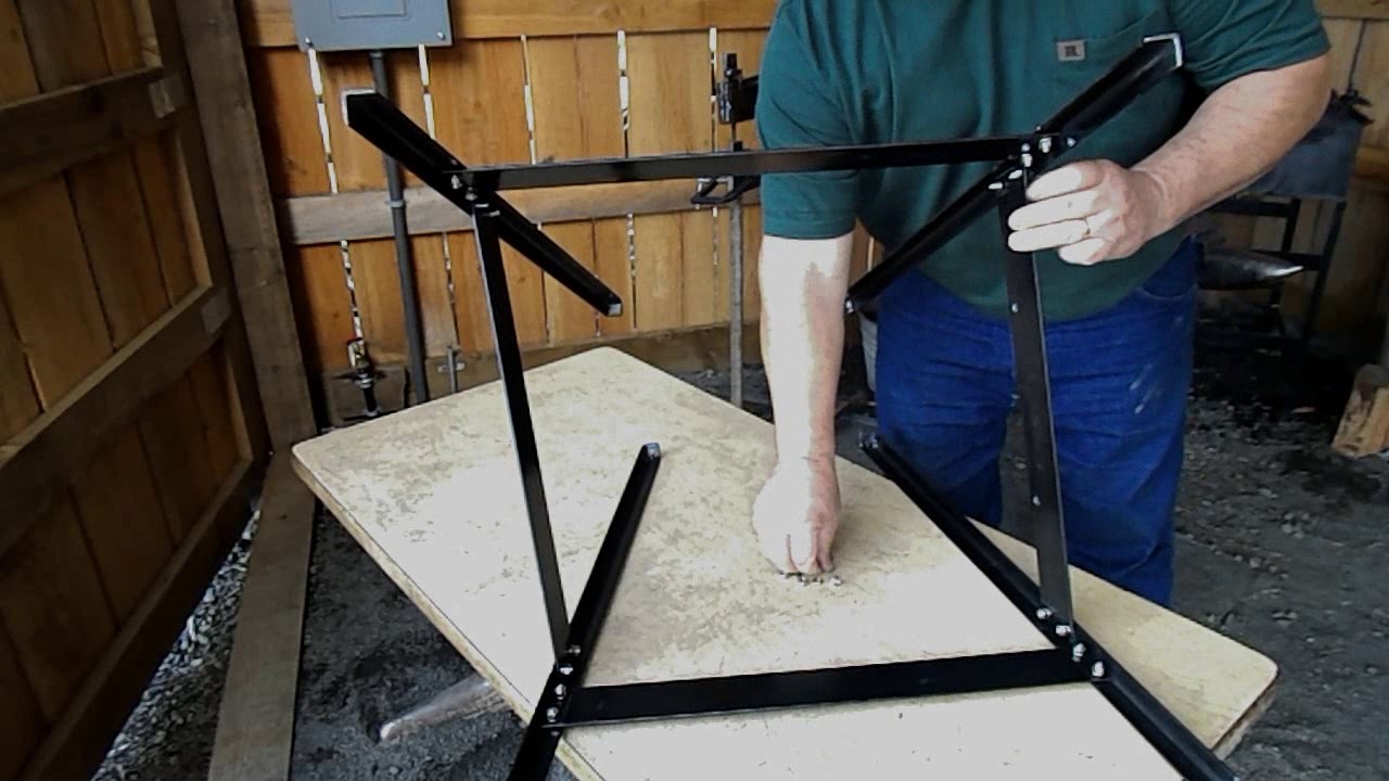 Whitlox Mini Wood-Fired Forge Stand Assembly - YouTube