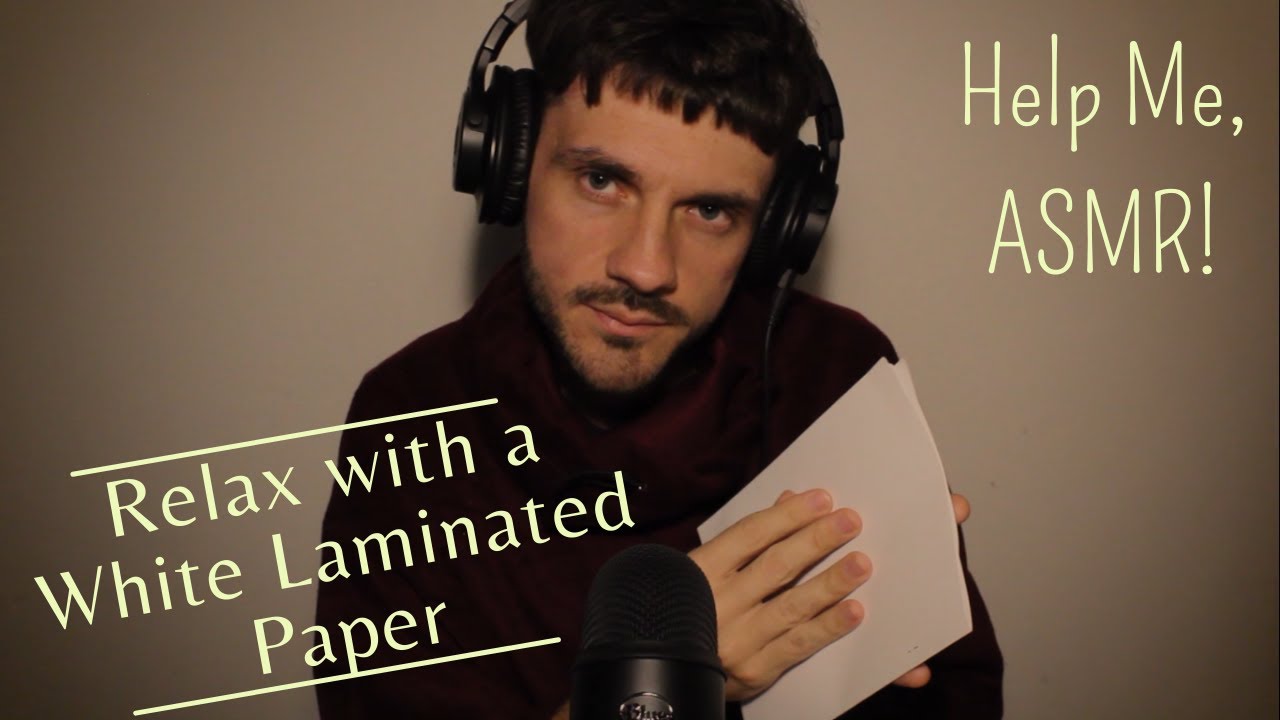 ASMR | White Laminated Paper - YouTube
