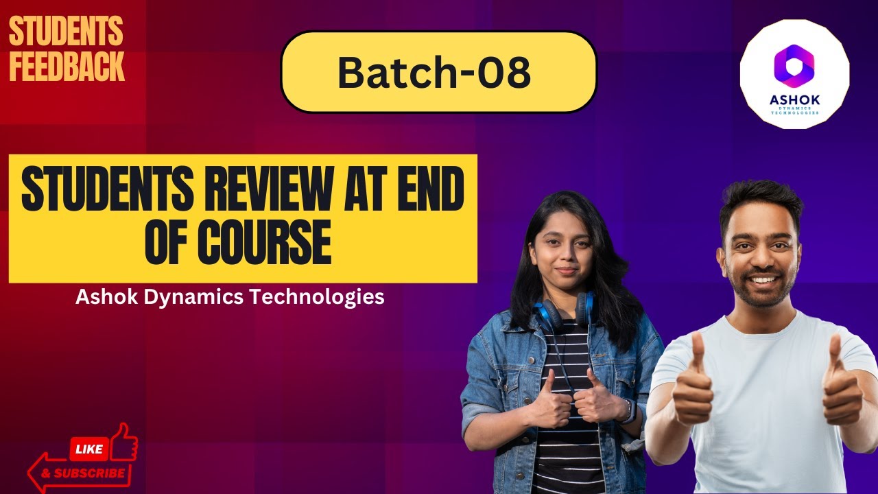 Students Feedback At Final Class(Batch 8), Great appreciation thank you ...