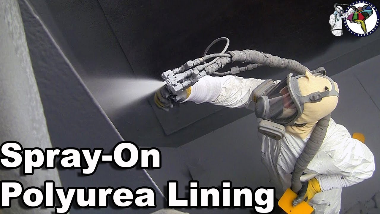 Wastewater Sewer Spray On Tank Linings Coatings Repair - YouTube