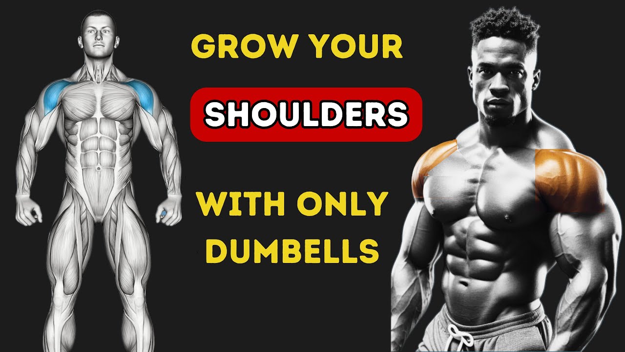 How To Build Bigger Shoulders With Dumbells Only - YouTube