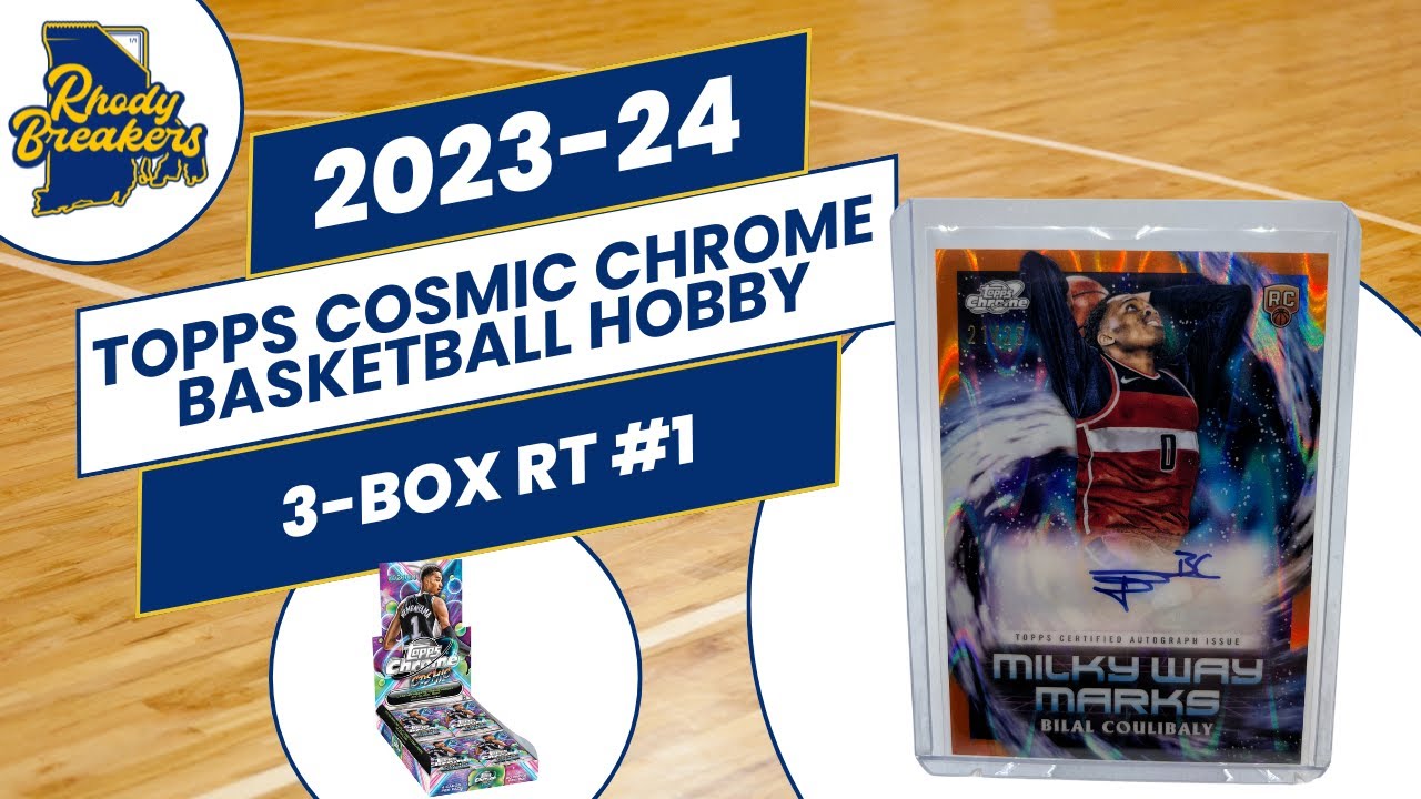 2023-24 Topps Cosmic Chrome Basketball Hobby 3-Box RT #1 - YouTube