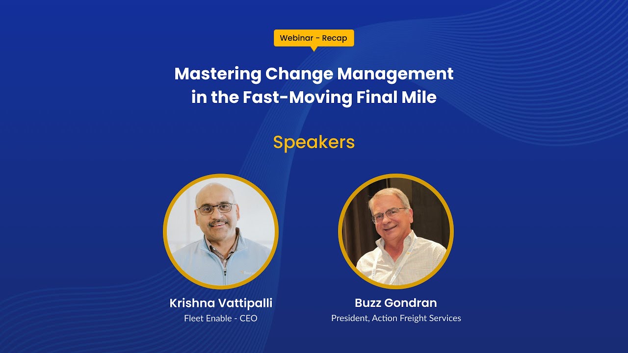 Mastering Change Management in the Fast-Moving Final Mile - YouTube