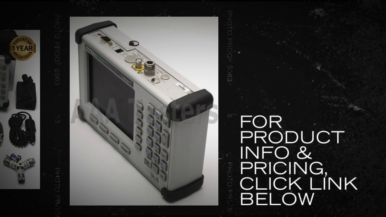 Anritsu Site Master S331D Cable & Antenna Analyzer - YouTube