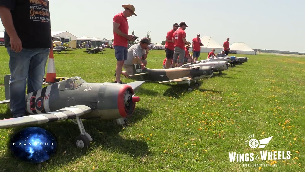 TJD Warbird RC Scale Plane Display Wings N Wheels - YouTube
