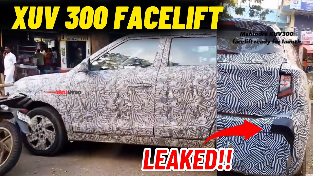 XUV 300 Facelift Bumper Design Leaked!! xuv300 facelift 2024, xuv 300 ...
