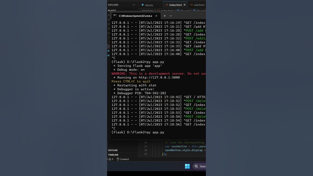 Python Flask WEB APP@tswgk - YouTube
