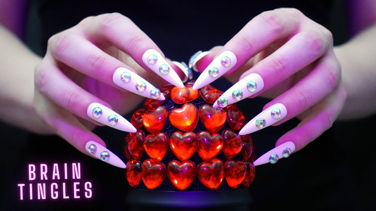 Asmr Mic Scratching Brain Scratching And Tapping With Rhinestones