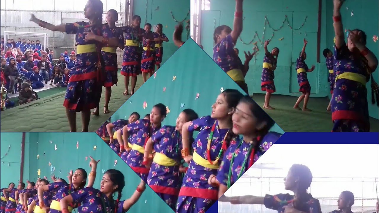 beautiful folk dance || grade 8 and 9 students - YouTube