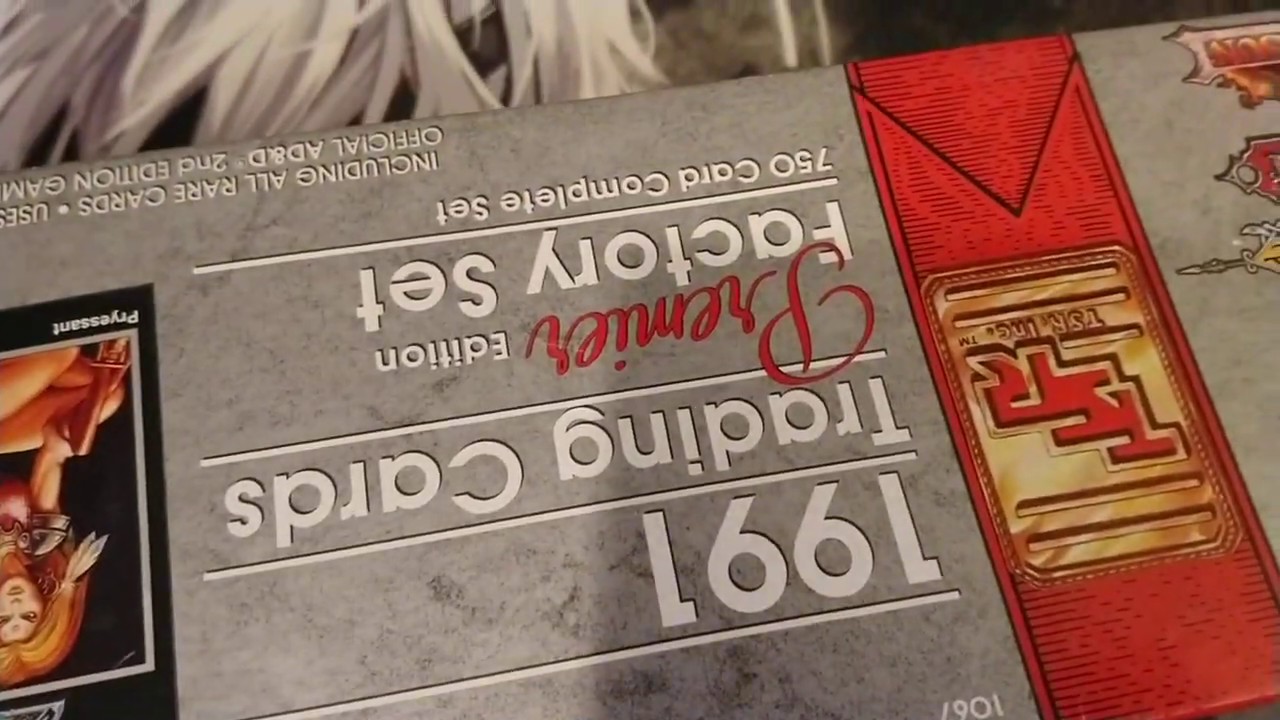 BOX OPENING OF 1991 TRADING CARDS PREMIUM EDITION FACTORY SET DND - YouTube