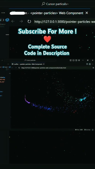 Curser Particles 2 Html Css Javascript Python Coding Ytshort Htmlcssjavascript 8890