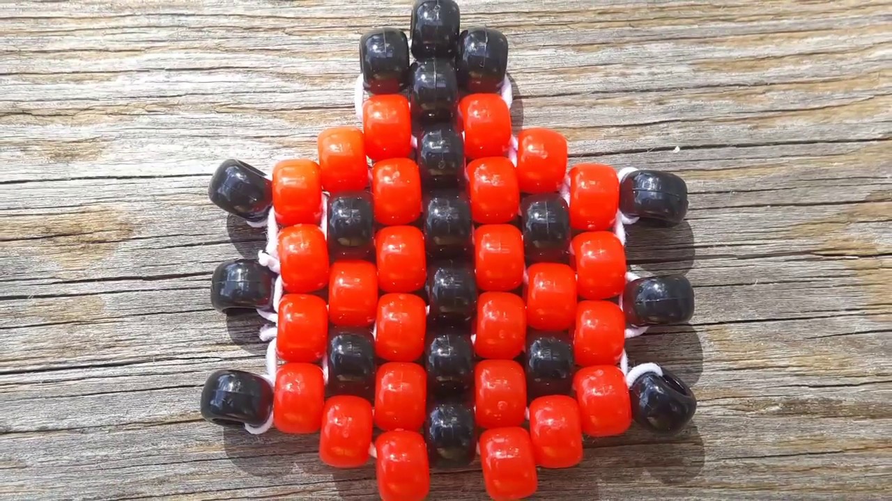 Ladybug kandi tutorial - YouTube