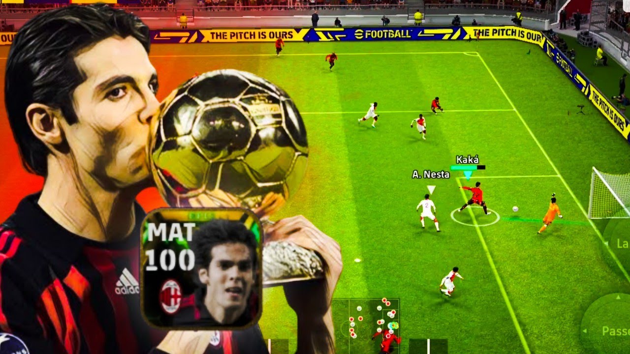 Kaká epico do Milan é o melhor do mundo Gameplay com Kaka 100 efootball ...