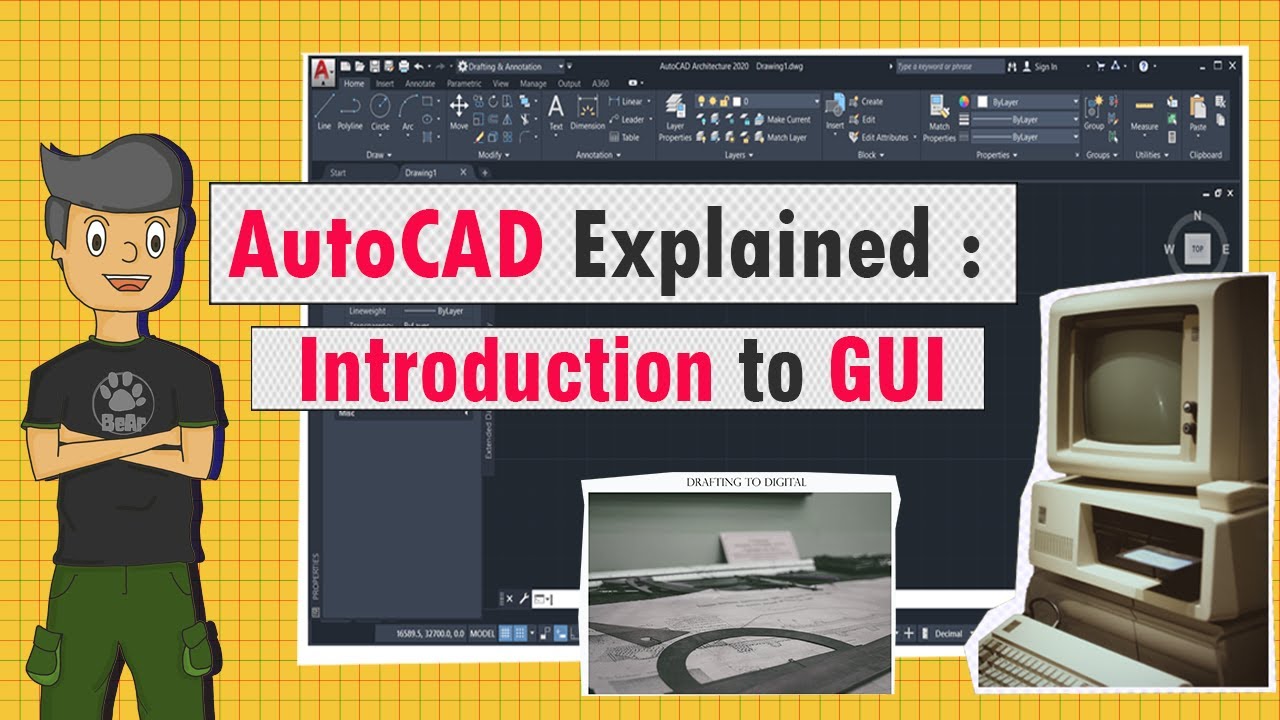 Autocad explained: Introduction to GUI - YouTube