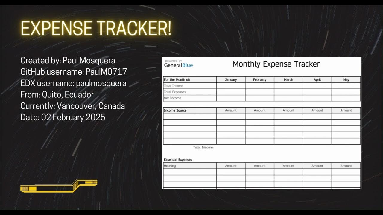 Expense Tracker Python - My CS50's final project - YouTube