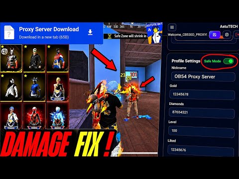 How To Solve All Problems In OB54 Proxy Server! 😲 | Damage Fix, Gifts & ID Safe? 🔥 