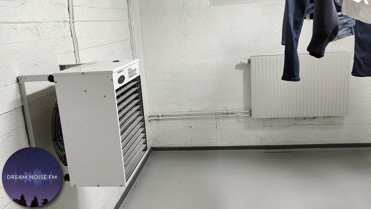 Drying room dehumidifier fan sounds for sleep 💤 | BLACK SCREEN - YouTube