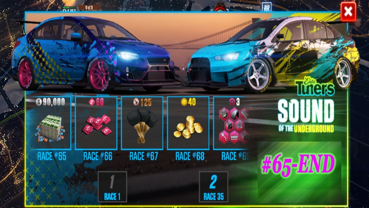 CSR2 SOUND OF THE UNDERGROUND ELITE TUNERS RACE #65-END RACE|CSR RACING ...