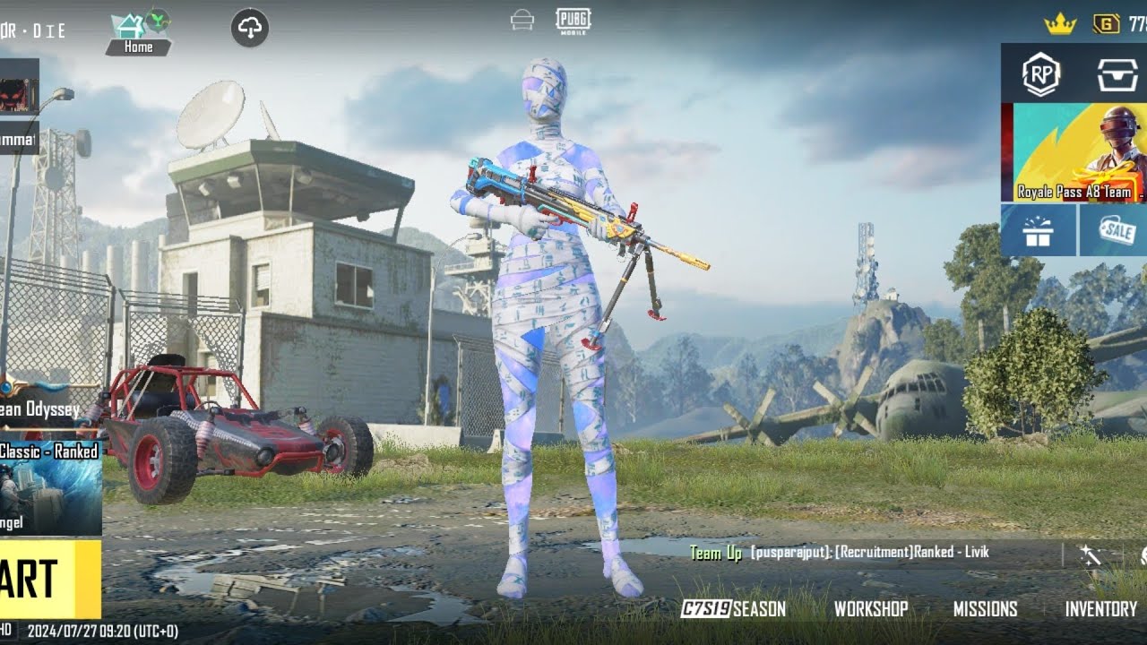 BLUE MUMMY SET PUBG GLOBAL 3.3 - YouTube