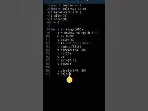 Python turtle graphic design 🤪 | python coding status 😍😜 #shorts #programming #turtle #python ...