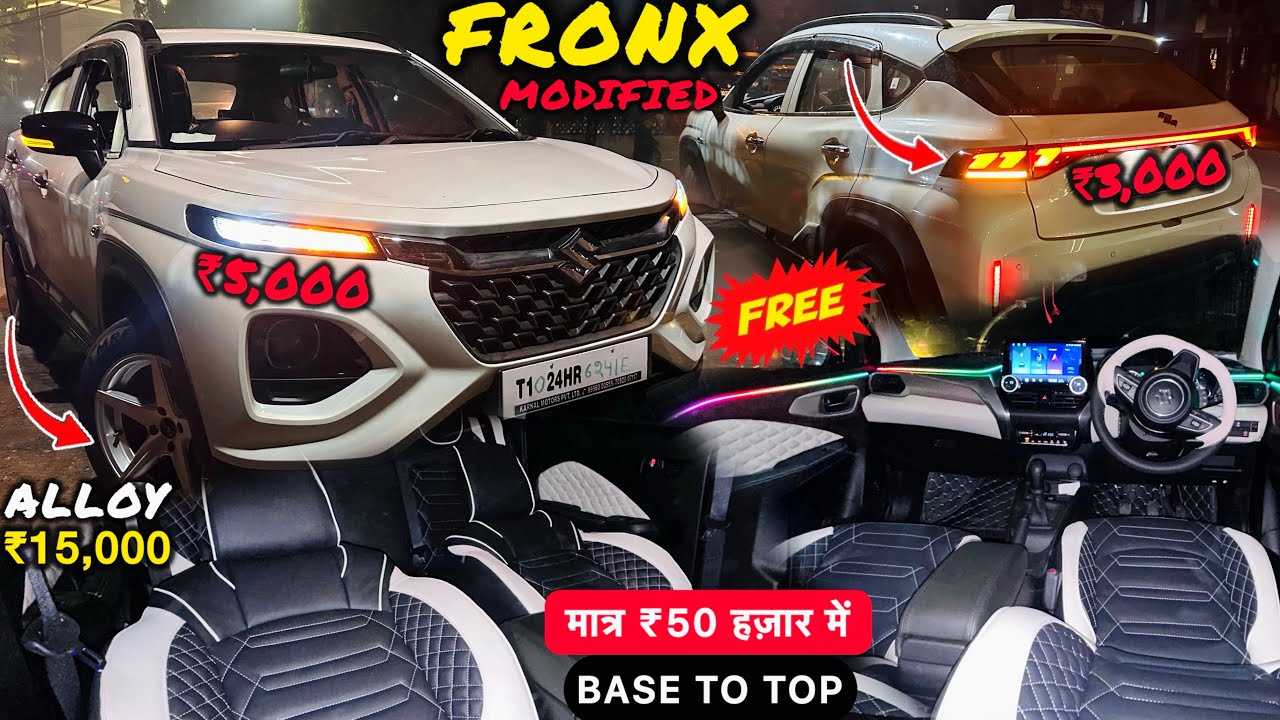 Fronx Base Model लेके ₹50 हज़ार में Top बनवा लो🔥Fronx Modified | Fronx ...
