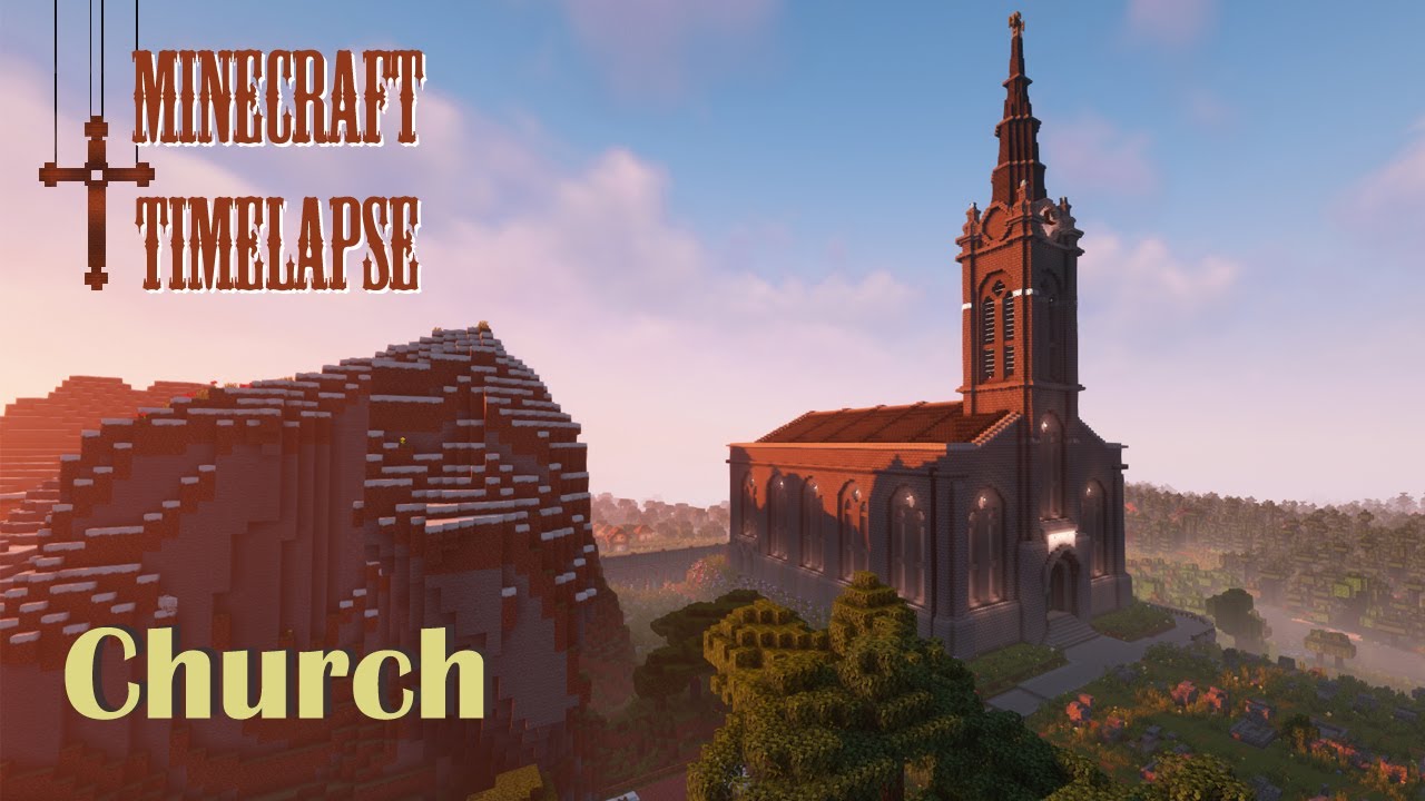 Minecraft Church Time Lapse - YouTube