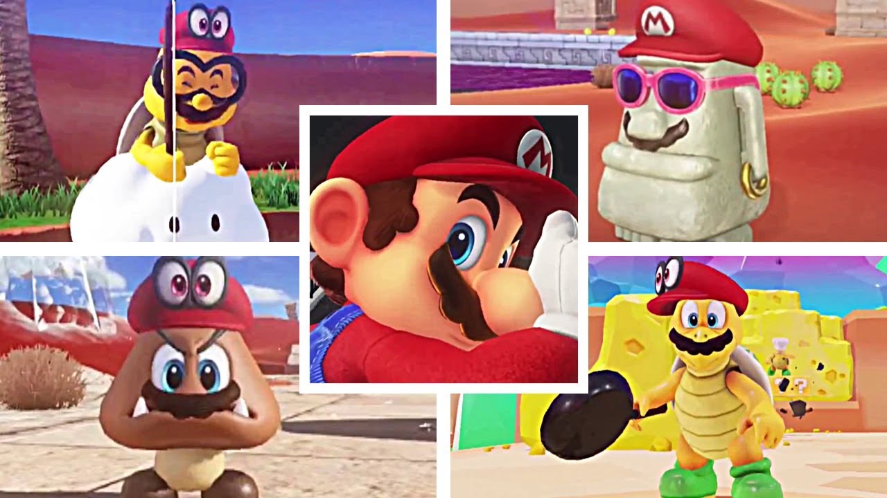 Super Mario Odyssey: All Mario's Transformations & Abilities - YouTube