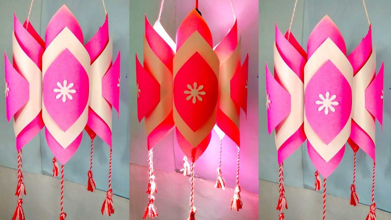 DIWALI KANDIL Making At Home/Kandil Kaise Banate Hain/Lamp Making With ...