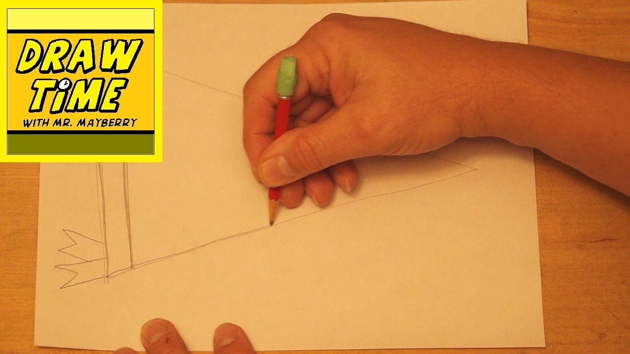How to Draw a Souvenir Pennant - YouTube
