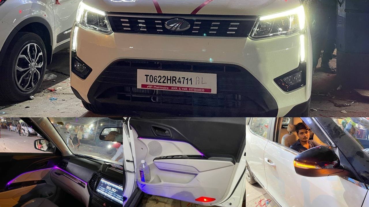 Xuv300 modified🔥Mahindra xuv300 modified🔥xuv300 2022 DRL🔥modified ...