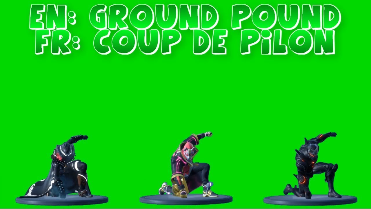 [Green Screen] Uncommon Emote | Ground Pound / Coup de Pilon - YouTube