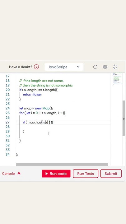 Js 14 • Isomorphic String Problem In Javascript Coding Youtube