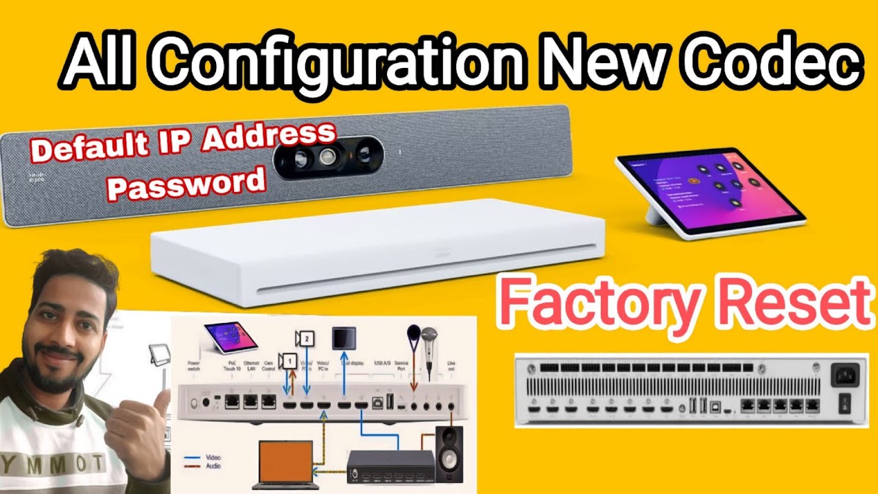 Cisco Webex Codec Pro Configuration || Room Kit Pro || Default Password ...