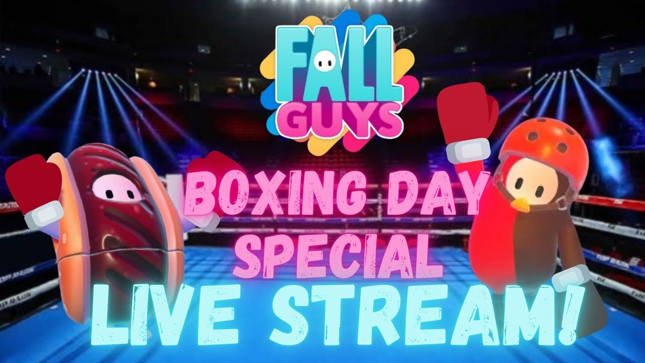 FALL GUYS LIVE CUSTOM LOBBIES for BOXING DAY - YouTube