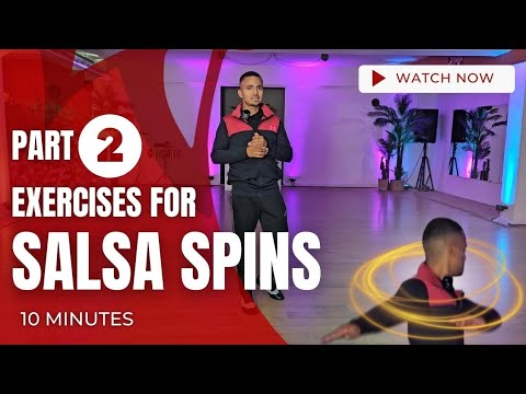 Salsa Spins Tutorial Part 2 - Build up speed with your arms⚡️ - Super ...