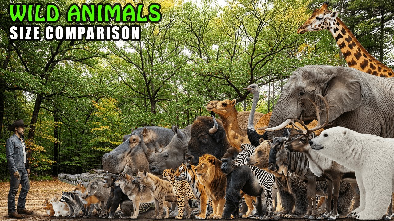Wild Animal Size Comparison | Animal Size Comparison Dreams - YouTube