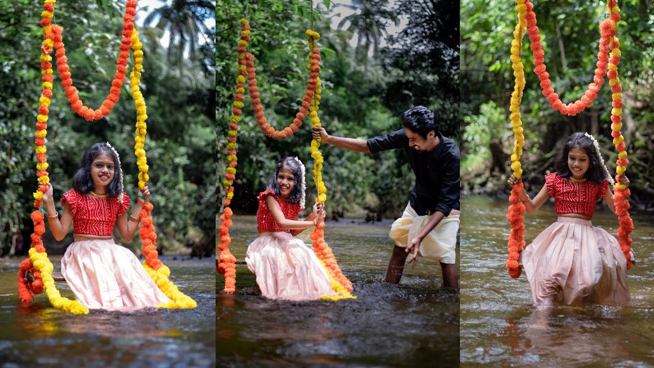 ആദ്യമായി പുഴയിൽ ഊഞ്ഞാൽ ഇട്ട് #Photo📸 എടുക്കാൻ നോക്കിയതാ വീഴാത്തത് ...